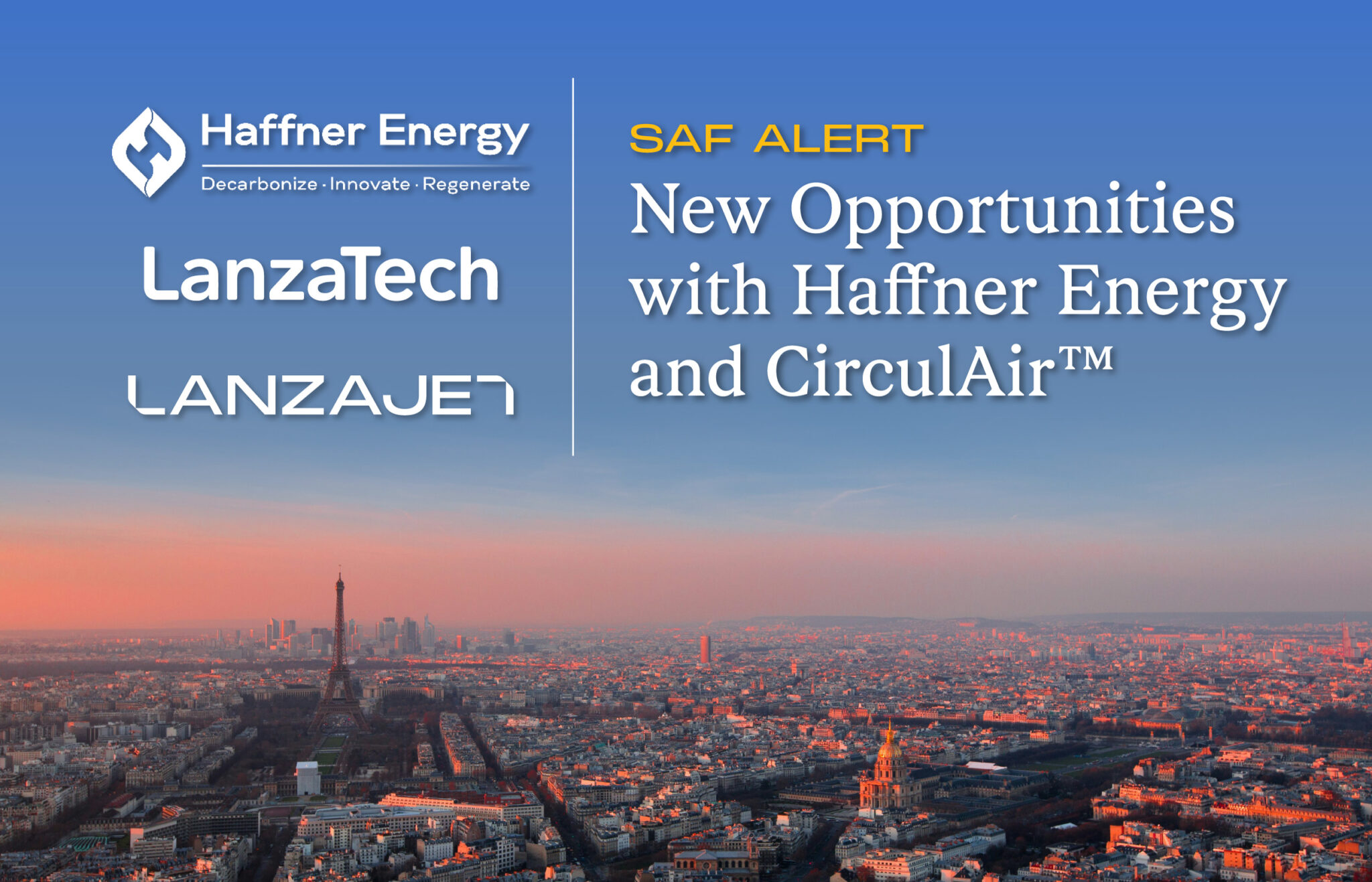 Haffner Energy, LanzaJet, and LanzaTech join forces to unlock Alcohol ...
