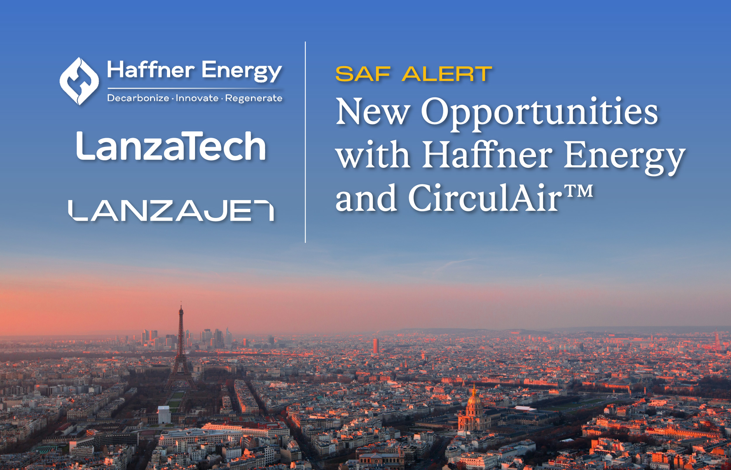 Haffner Energy, LanzaJet, and LanzaTech join forces to unlock Alcohol ...
